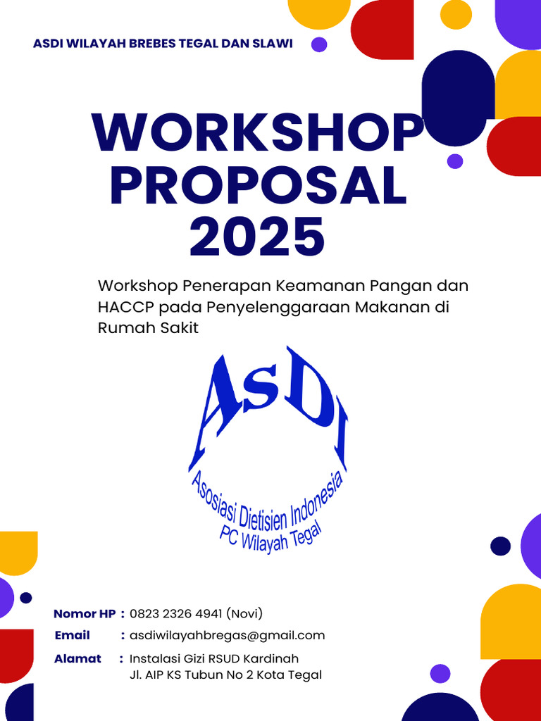 Proposal Workshop HACCP 2025 AsDI Bregas | PDF