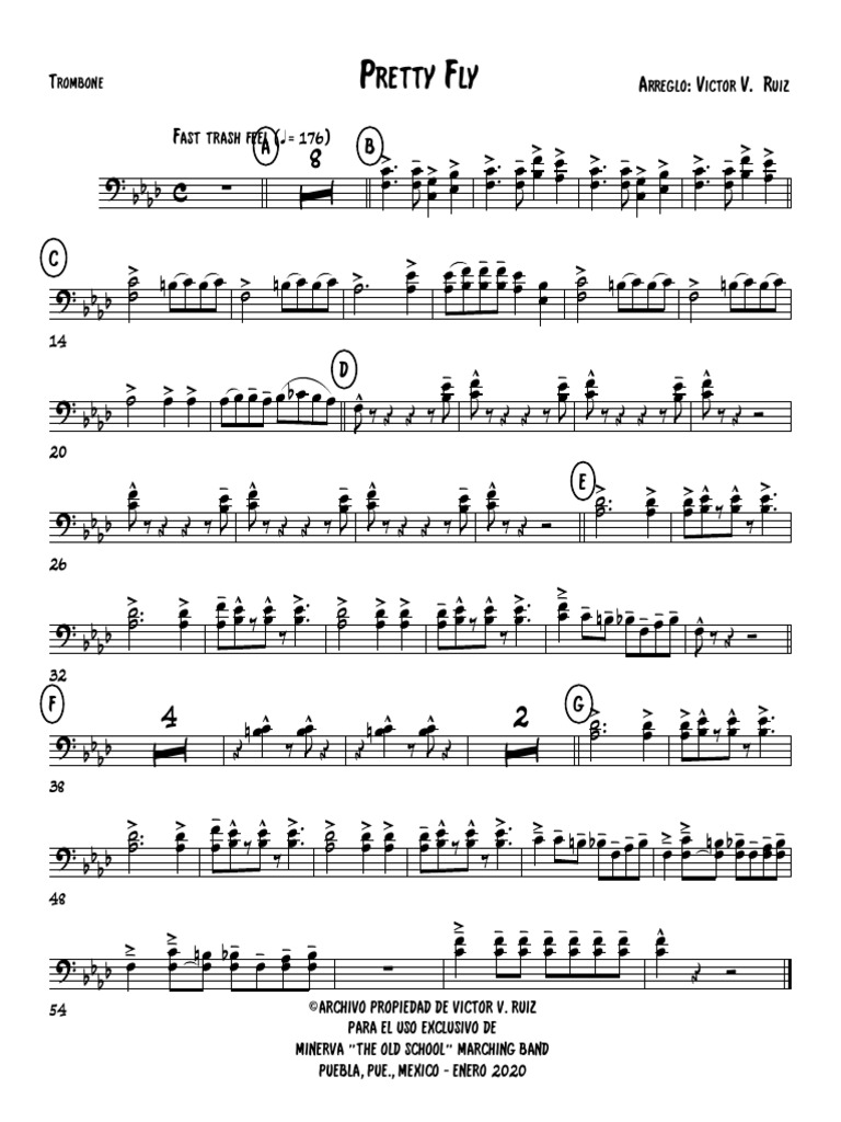 PRETTY FLY - Trombone | PDF