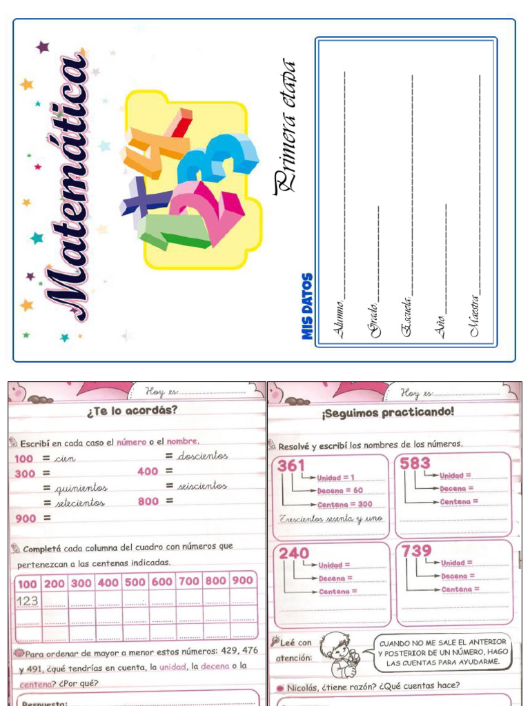 Cuadernillo Mate 4 Primera Etapa | PDF