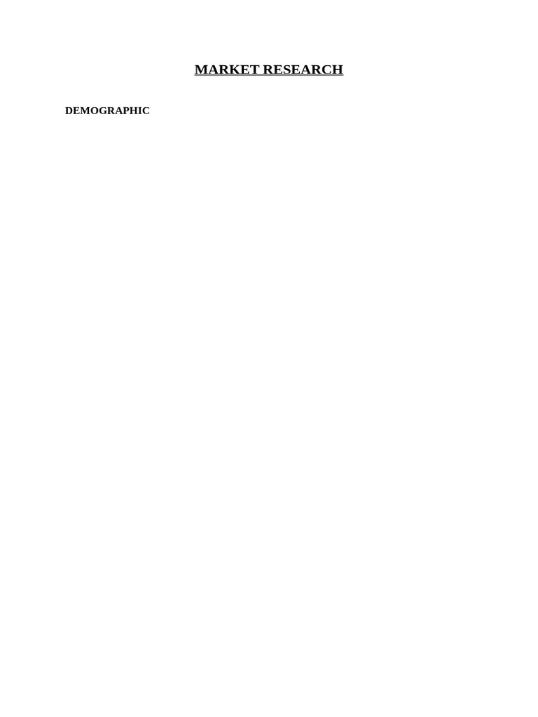 Market Research Template (Raw Data) | PDF