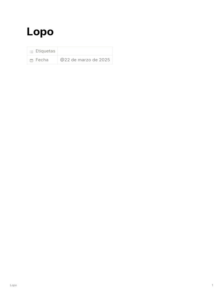 Lopo | PDF