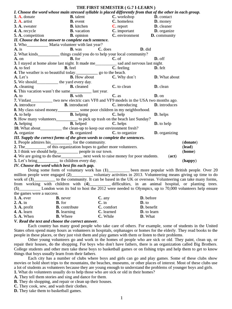 De Cuong Anh 7 - Ky 1-24-25 | PDF | Cuisine | Foods