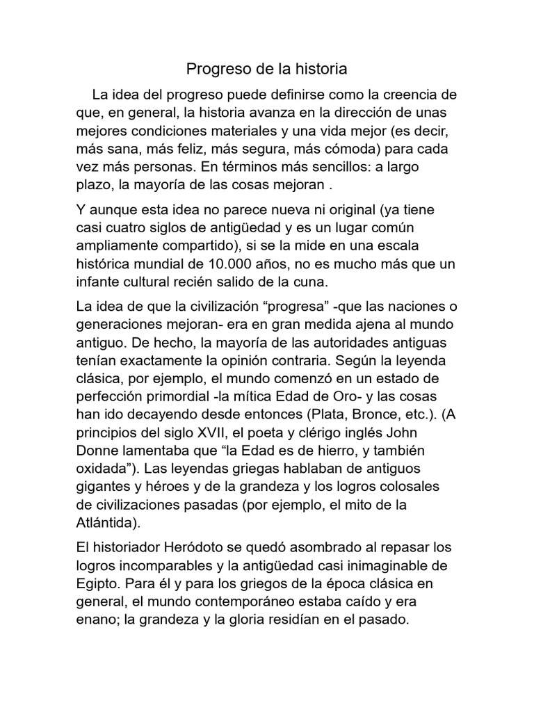 Progreso | PDF | Historia antigua