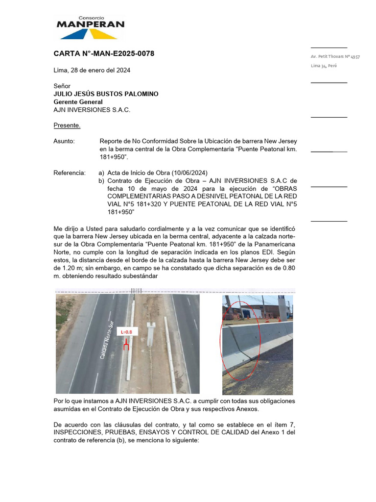 Carta N-Man-E2025-0078 - Not Ajn | PDF