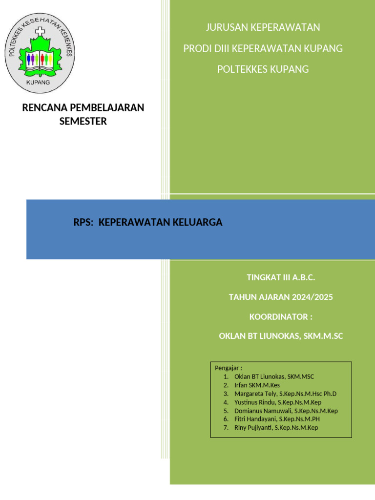 RPS_MK. Keluarga_20255 | PDF