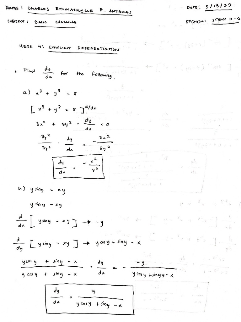 Basic Calculus Q4 Week 4 | PDF