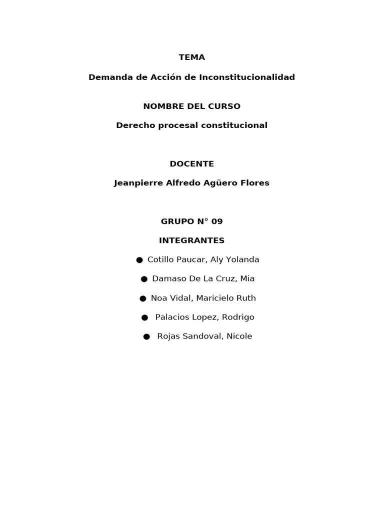 Demanda Inconstitucional DPC-2 | PDF | Empleo | Constitución