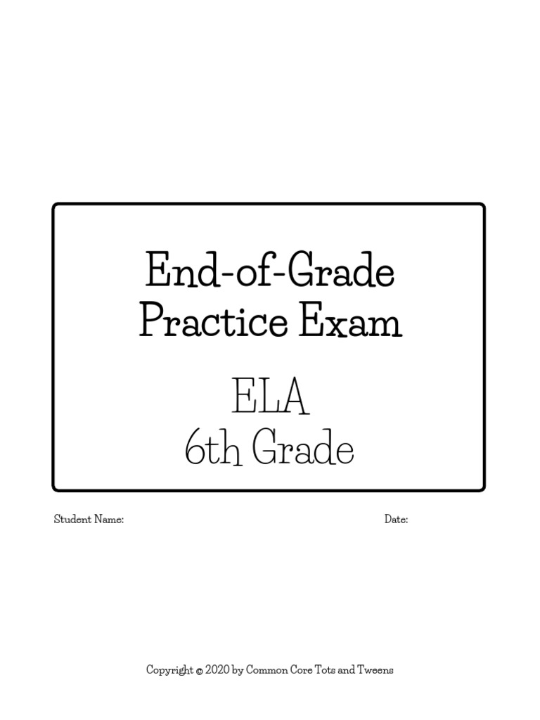 6th Grade ELA Practice Exam Guide | PDF | Colonial United States ...