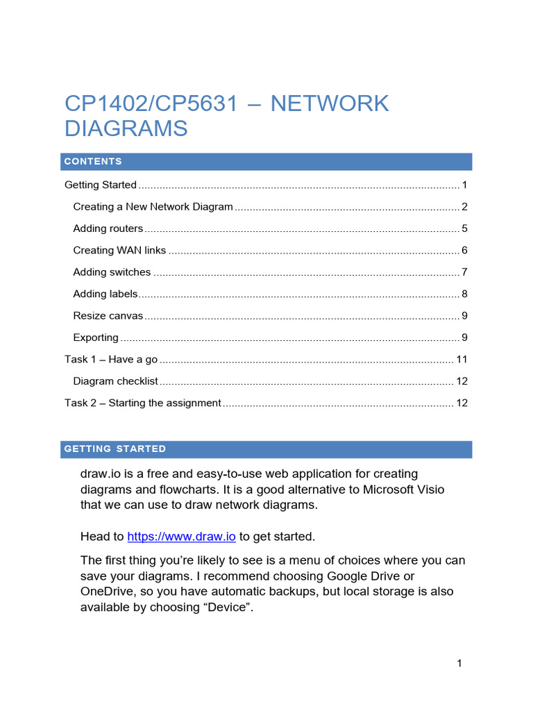 CP1402_CP5631 Week 01 Prac - Network Diagrams in draw.io_Refreshed ...