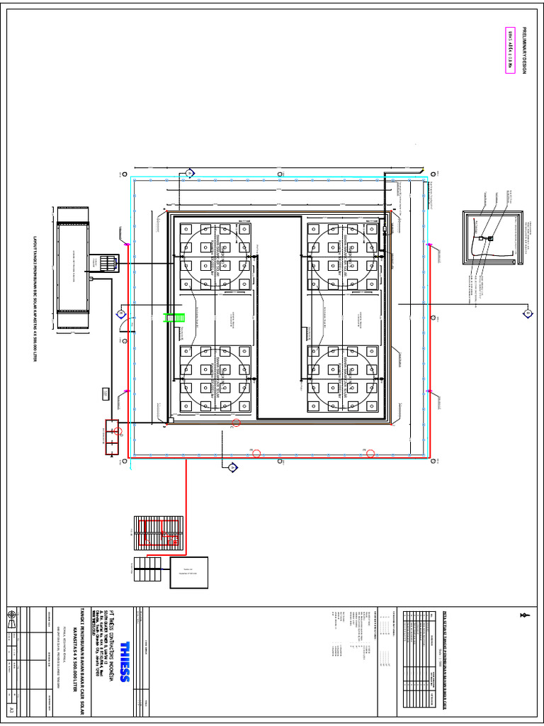 Layout Tangki BBC Kap 4 X 500 KL Pomala Mining - 06-09-2024 - 01 3-1 | PDF