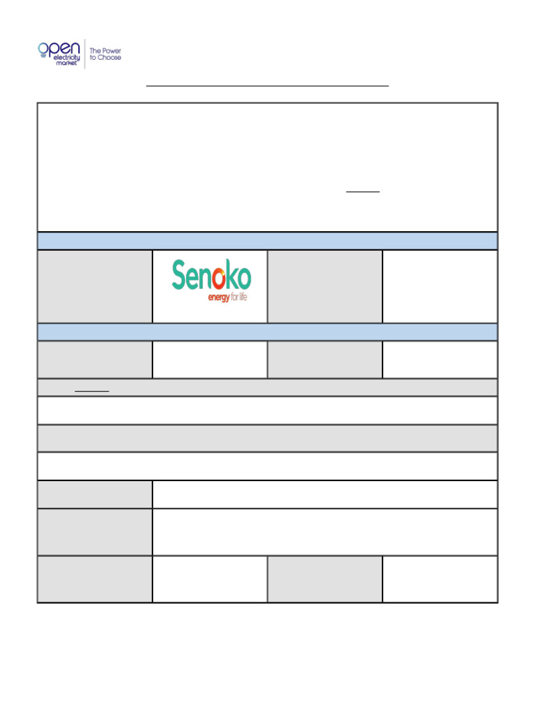 Senoko Factsheet SNKNRG250004 | PDF | Fee | Pricing