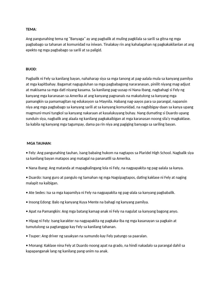 Pagsusuri Sa Banyaga | PDF