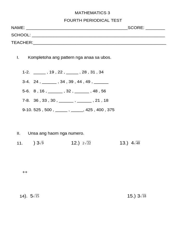 MATHEMATICS 3.contextualized | PDF
