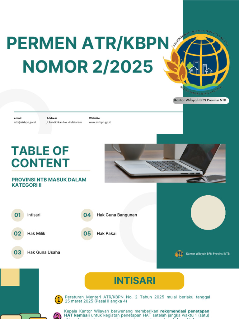Permen Atr Bpn 2 Tahun 2025 | PDF