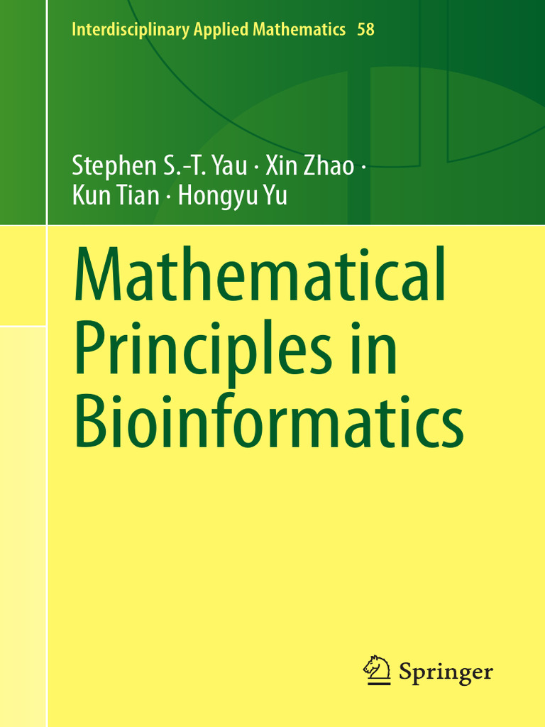 Yau S. Mathematical Principles in Bioinformatics 2024 | PDF | Rna | Messenger Rna