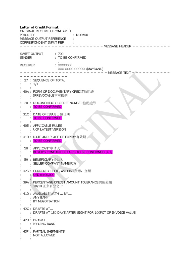 LC Draft | PDF | Legal Documents | Business Documents