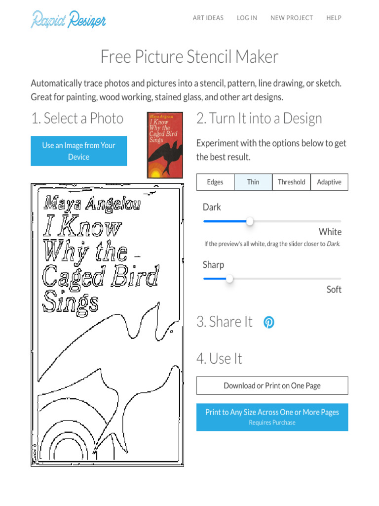 Free Picture Stencil Maker | PDF