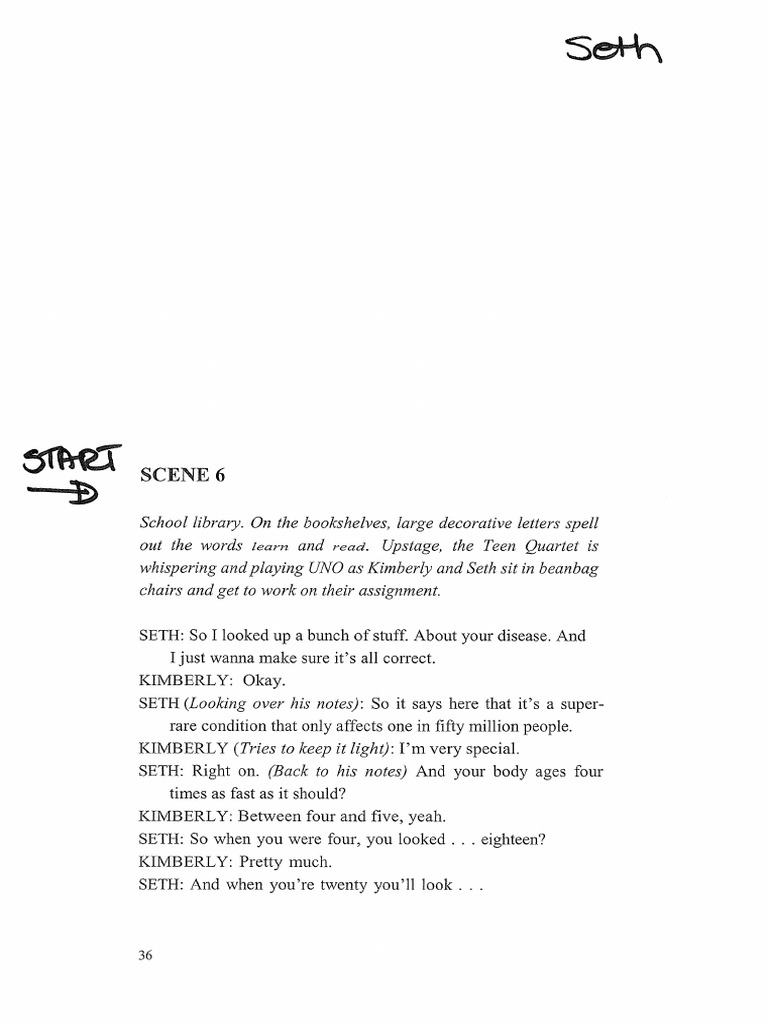 SETH Audition Scene | PDF