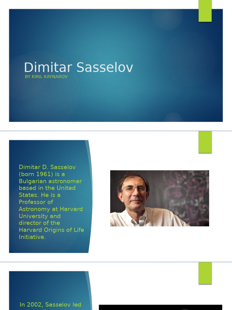 Dimitar Sasselov | PDF