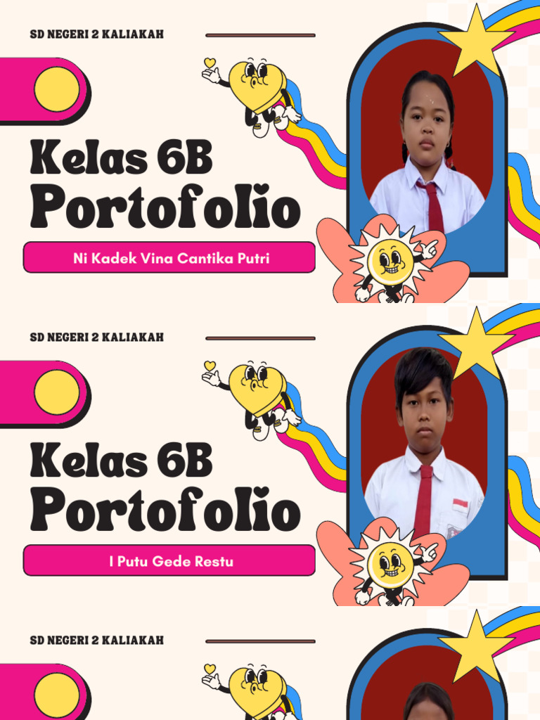 Contoh Cover Portofolio 6B | PDF