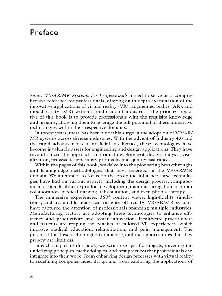 Smart VR/AR/MR Systems for Professionals | PDF | Augmented Reality ...