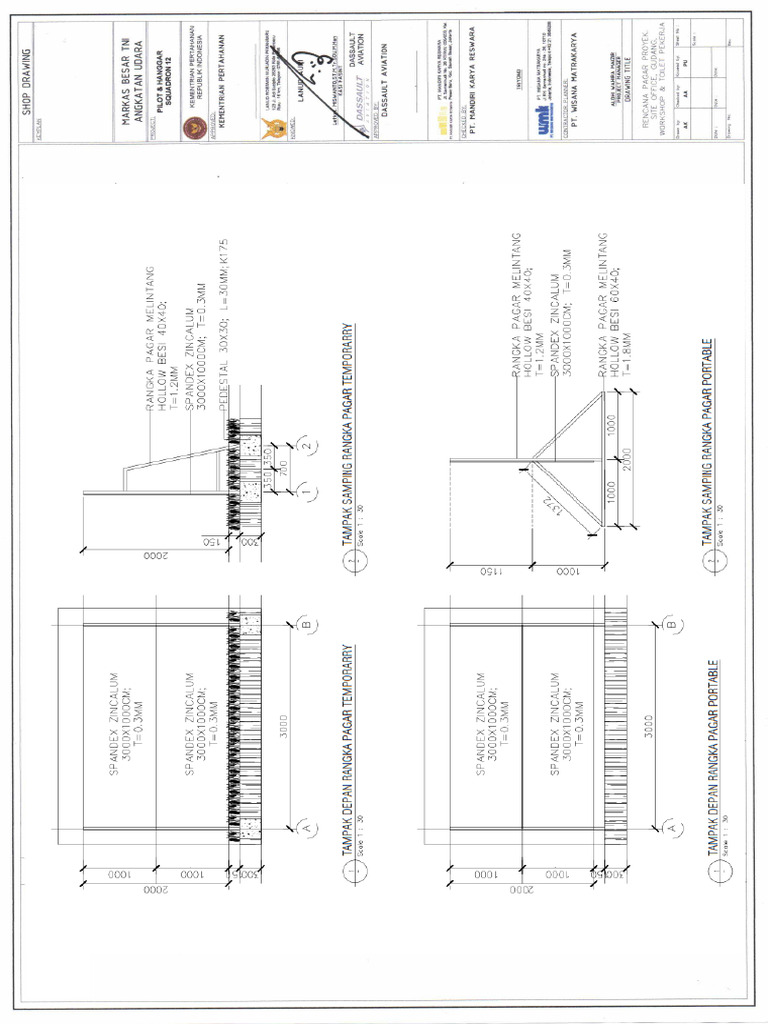 Detail Pagar Proyek | PDF