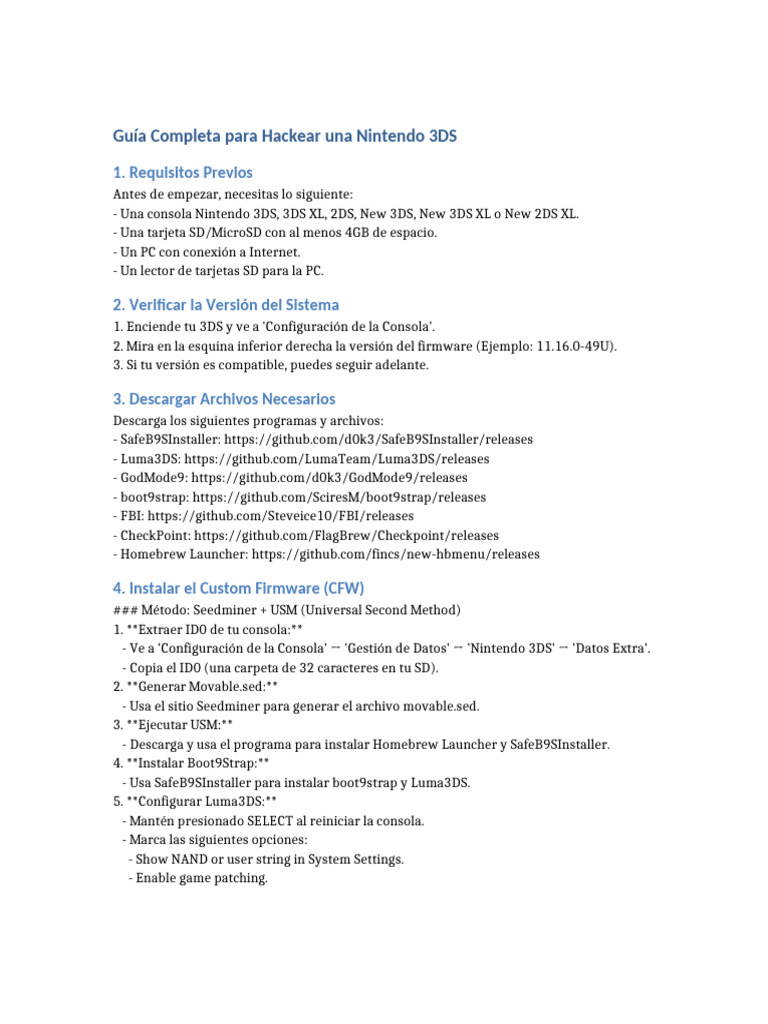Guia_Hack_3DS | PDF