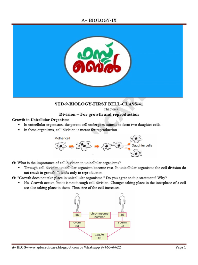 A+ Blog-Std-9-First Bell-Biology-Chapter-7-Science - Diary-Class-41-Em ...