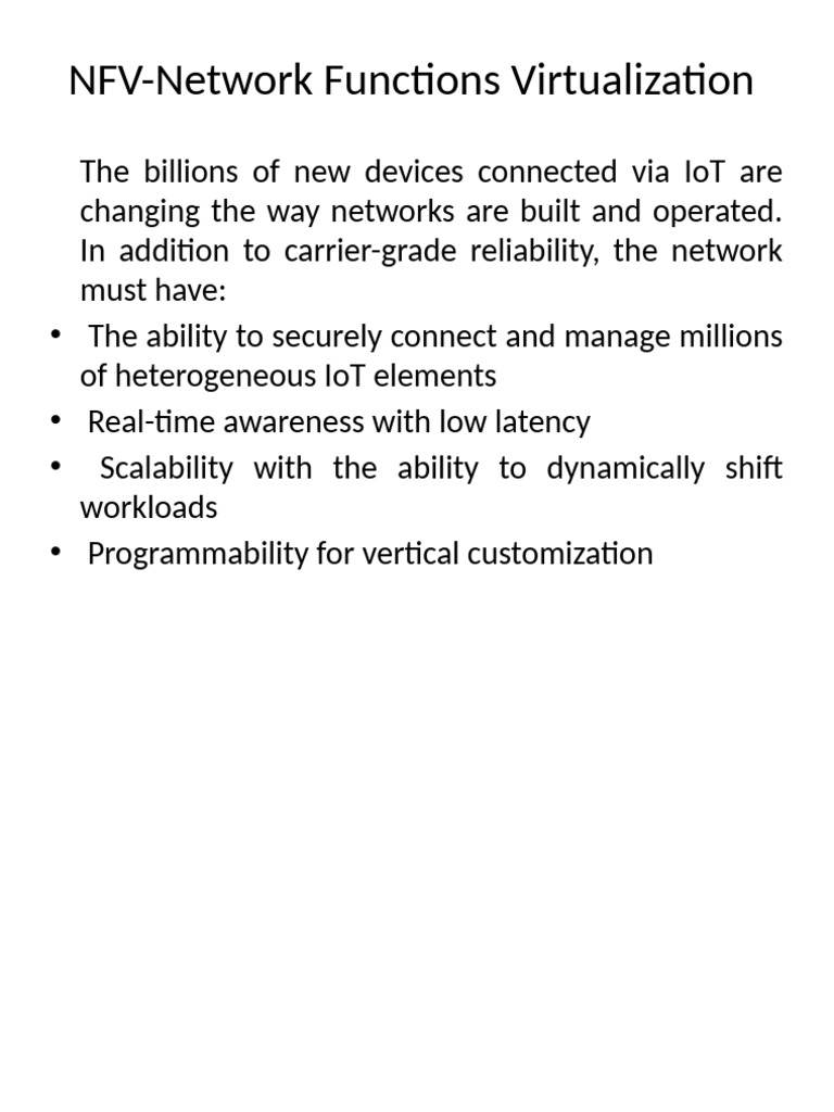 NFV-Network Functions Virtualization (1) | PDF | Computer Network | Information Technology
