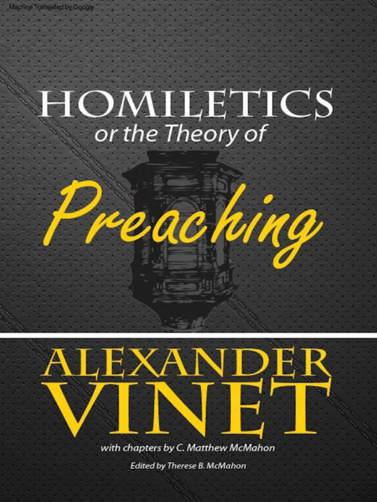 Alexander Vinet-Homilética o La Teoría de La Predicación | PDF | Verdad ...