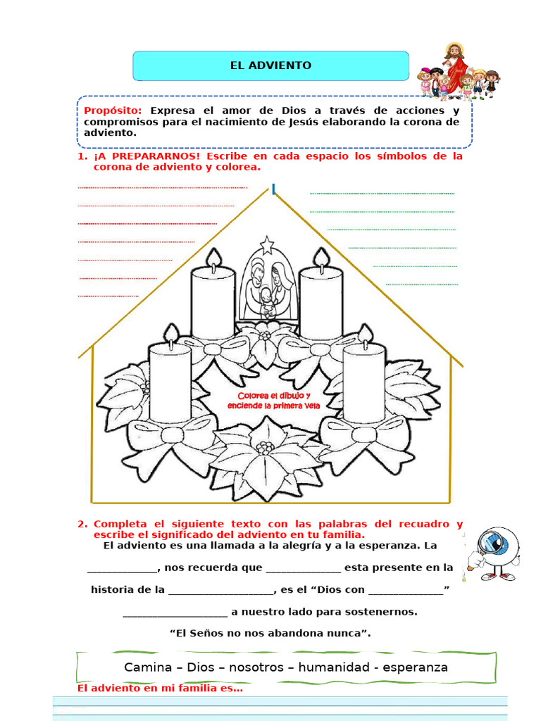Ficha Religion-El Adviento | PDF