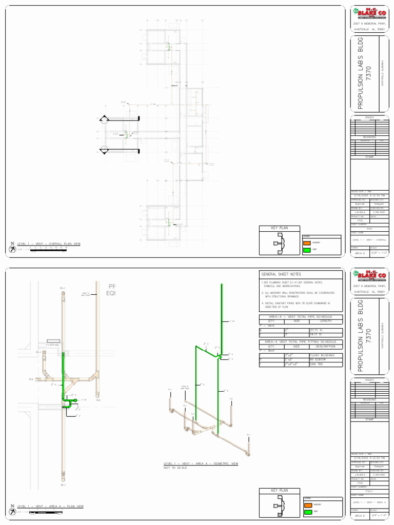 Propulsion Lab 7370 - Plumbing-Vent Shop Drawing - Ja - 18032025 | PDF ...