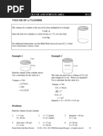 GCSE Volume Formulas Explained | PDF | Volume | Area