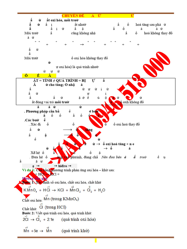 PH N NG Oxi Hóa KH | PDF