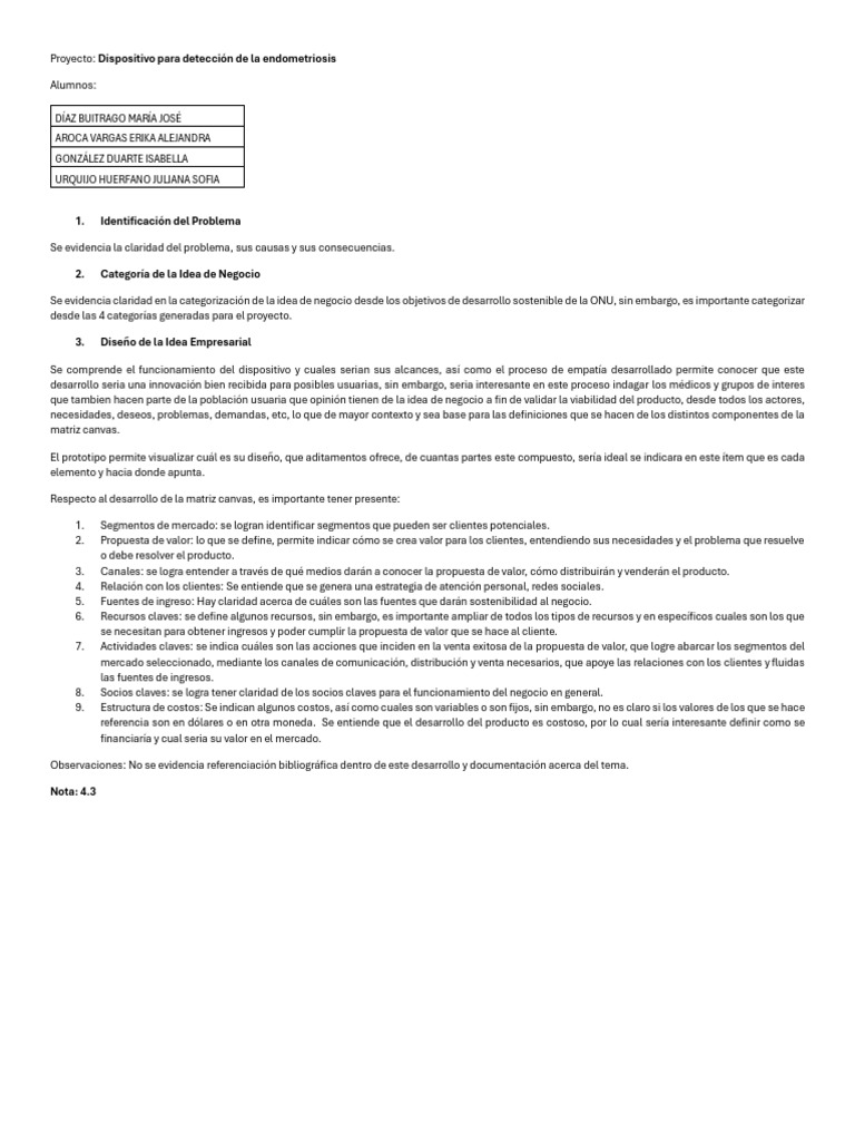 Dispositivo+para+detecci%C3%B3n+endometriosis_472261201 | PDF ...