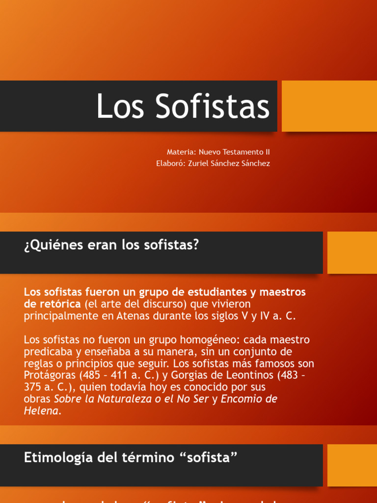 Los Sofistas | PDF | Filosofía antigua | Filosofía griega antigua