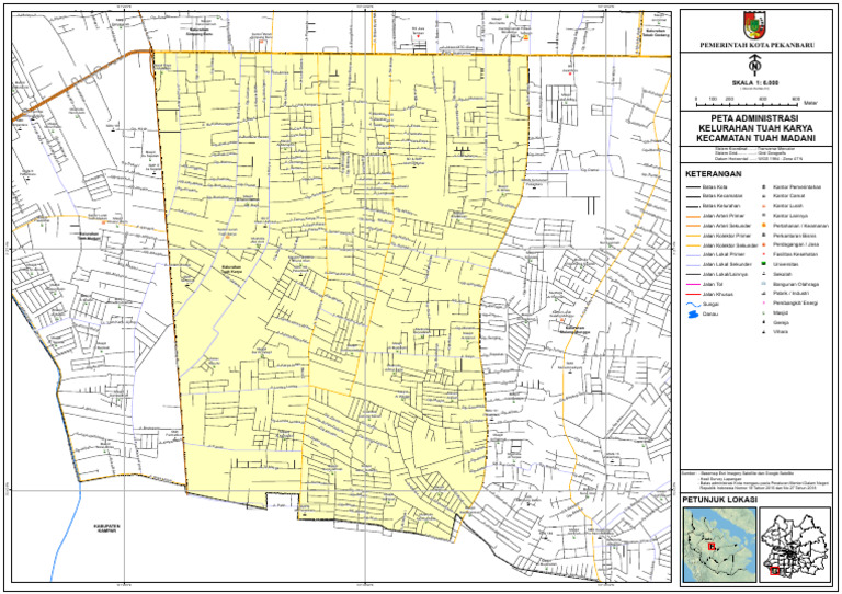Peta Administrasi Kelurahan Tuahkarya | PDF