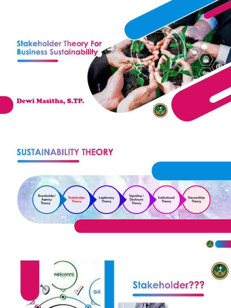 Pert. 4 - Stakeholders Theory For Business Sustainability | PDF
