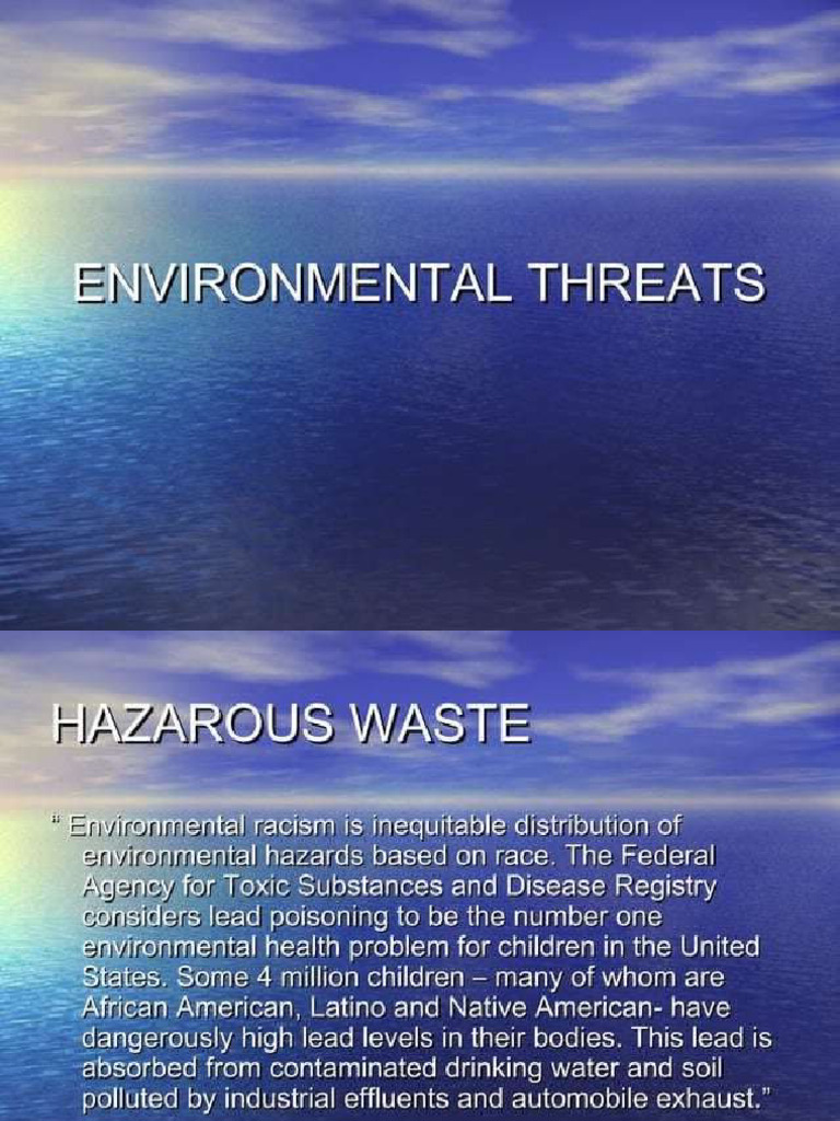 Environmental Threats | PDF