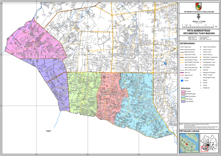 Peta Administrasi Kecamatan Tuahmadani | PDF