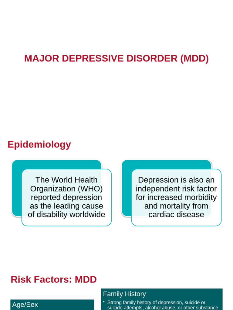 Understanding Major Depressive Disorder | PDF | Antidepressant | Major ...