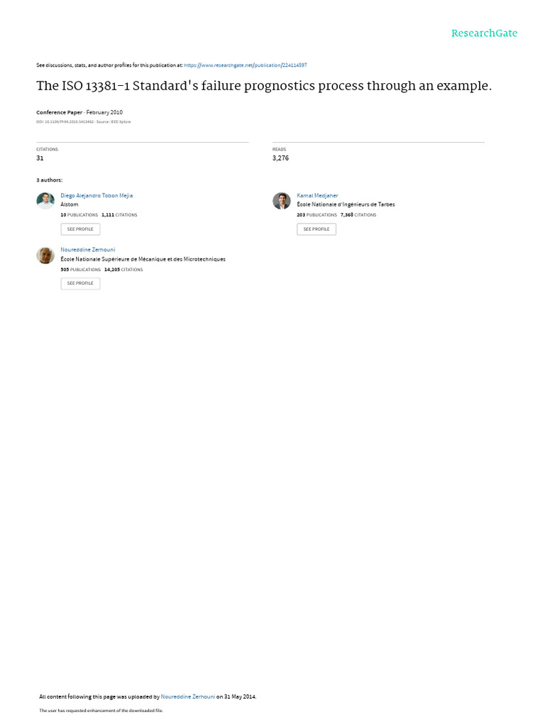 PHM - 2010 - Predictive Maintenance Example | PDF | Pump | Electric Motor