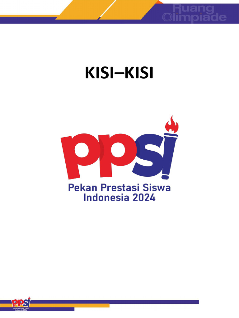 Kisi-Kisi Ppsi 2024 | PDF
