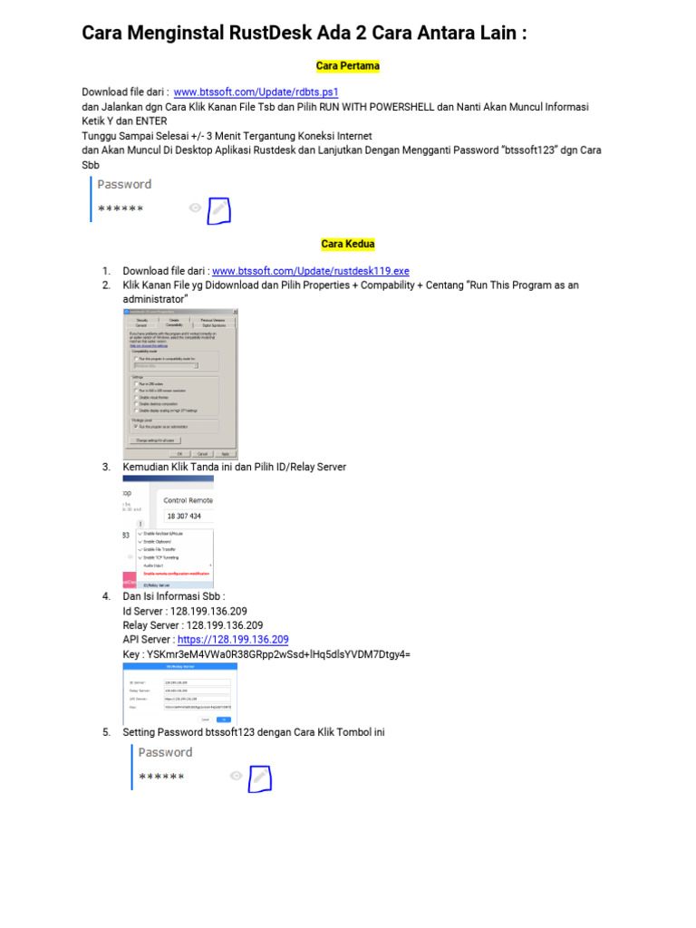 Cara Menginstal RustDesk | PDF