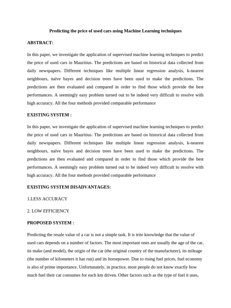 Predicting The Price of Used Cars Using Machine Learning Techniques-1 ...