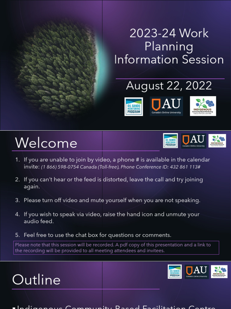 Community Work Plan Information Session Aug 22 2022_FINAL (1) | PDF ...
