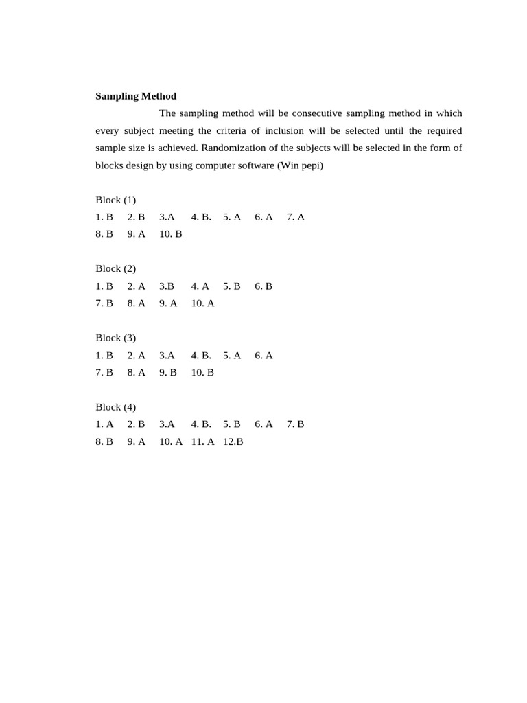 Sampling Method | PDF