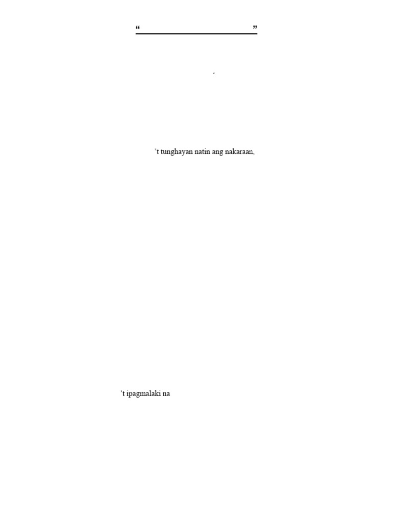 Wikang Malaya NG Pilipino | PDF