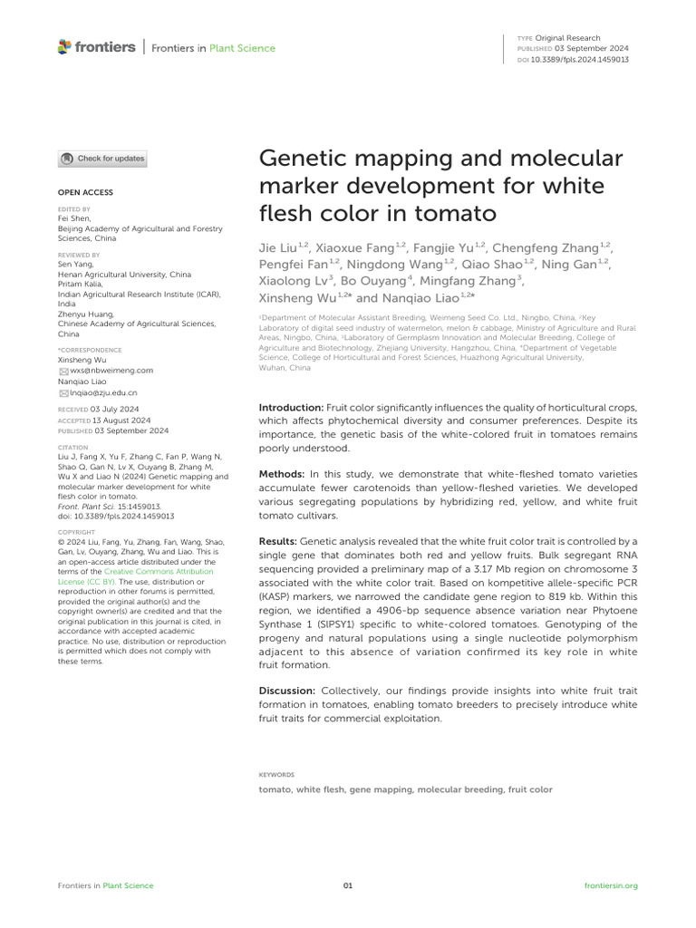 Genetic Mapping and Molecular Marker Development F | PDF | Real Time ...