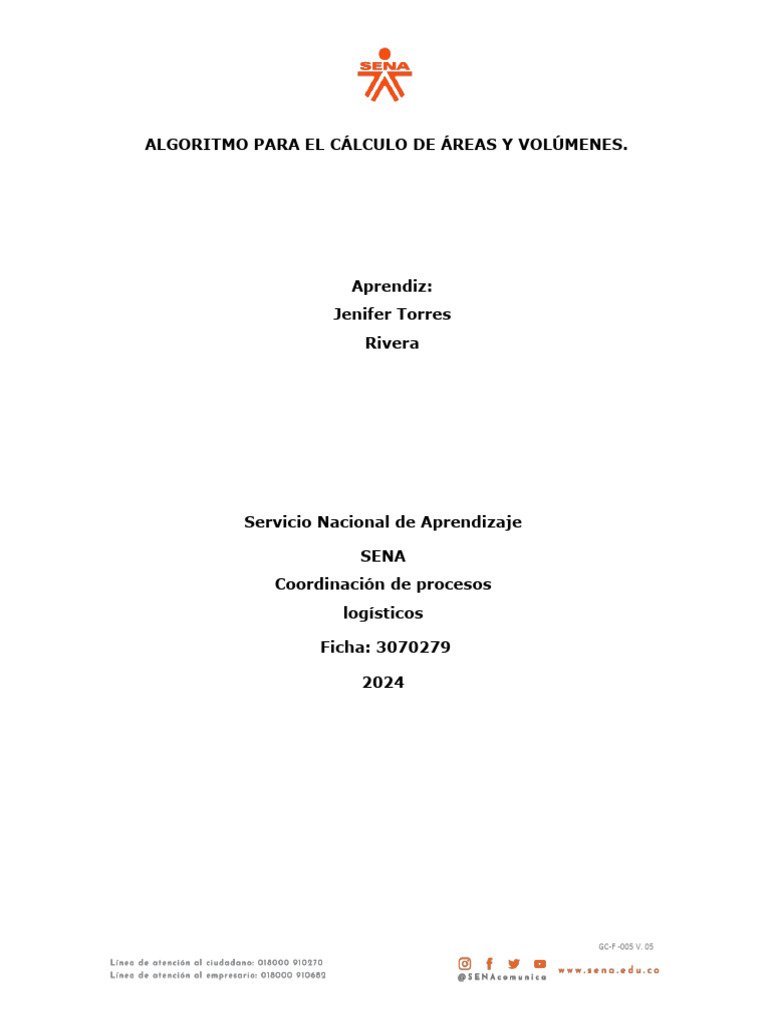 ALGORIMO | PDF | Algoritmos | Volumen